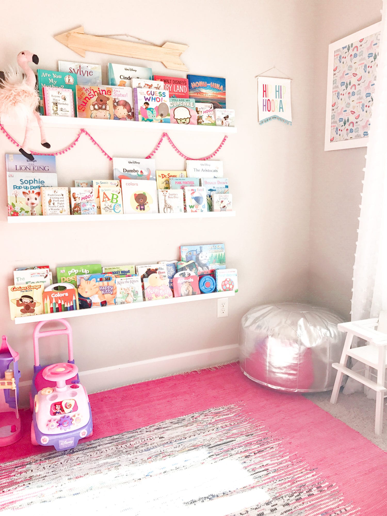 Pink and Mint Girls Playroom Tour