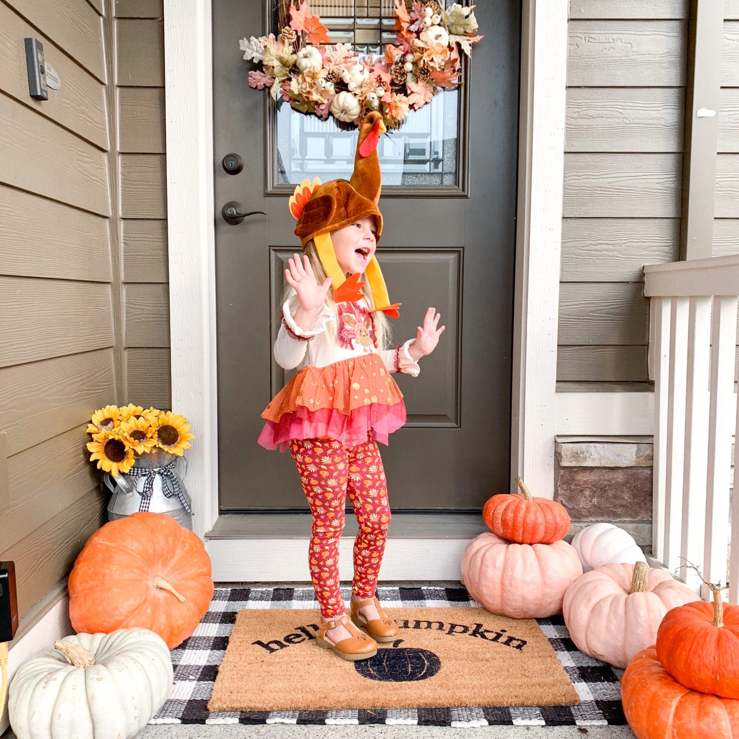 Front Porch Door Mat Layering Ideas for Fall