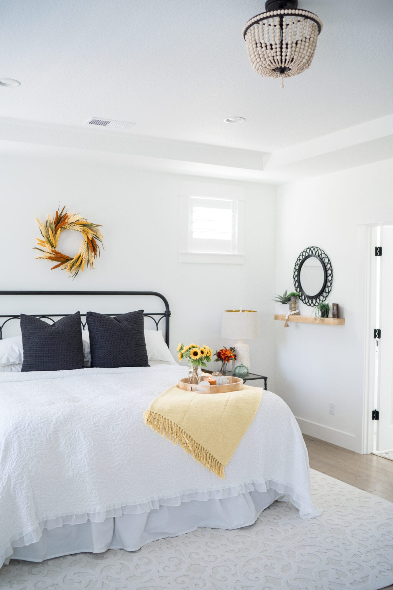 Fall Master Bedroom Decor