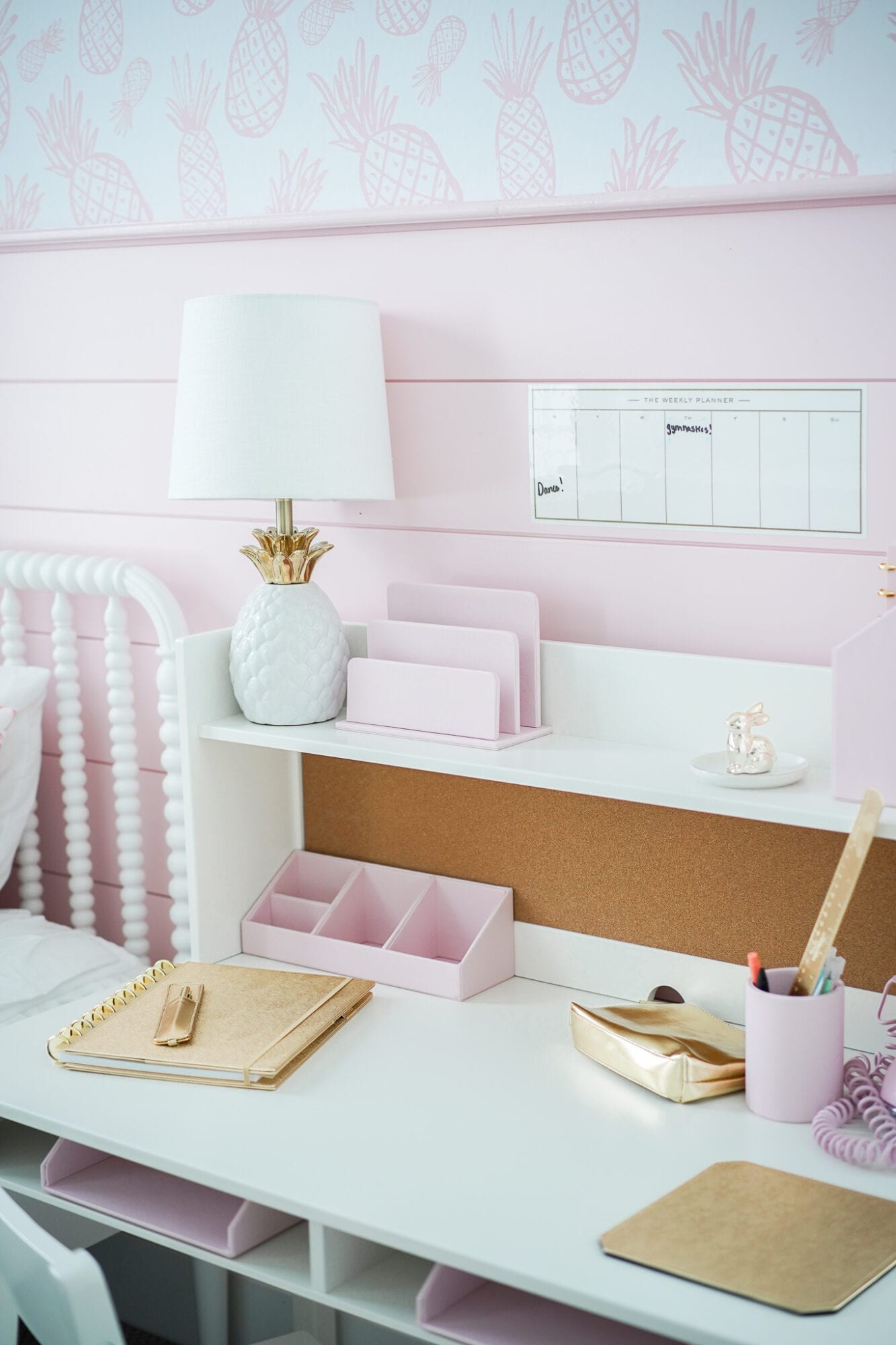 Little Girls Desk with Hutch and Chair