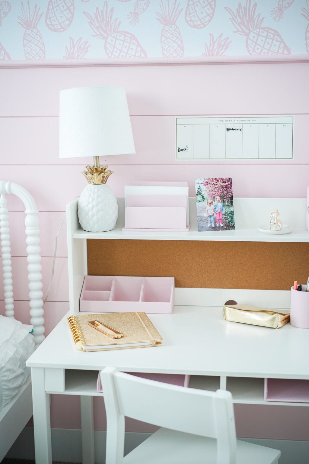 Little Girls Desk with Hutch and Chair
