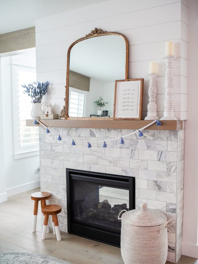 Fireplace Mantel Styling - The House of Hood Blog