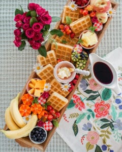 Easy Summer Waffle Board - A Festive Brunch Idea!