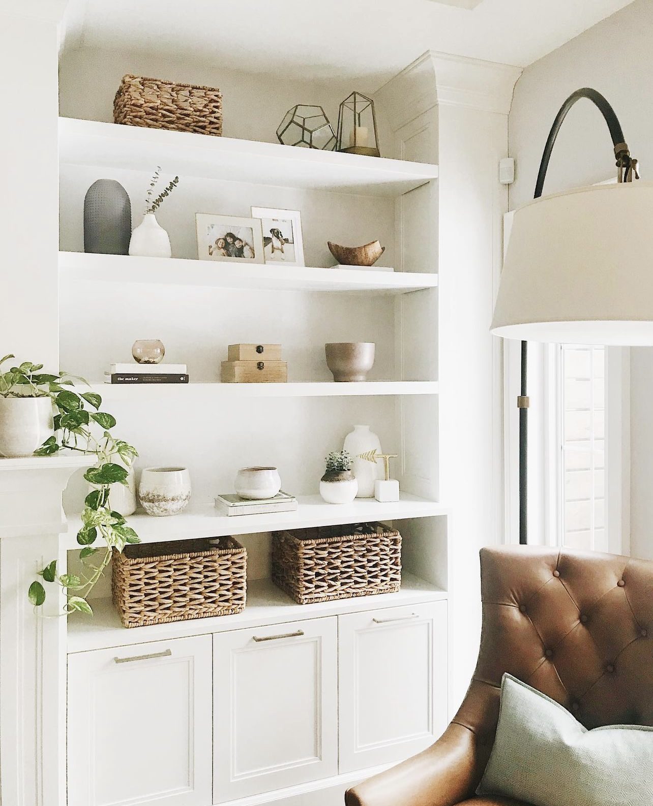 Built In Shelf Styling Ideas - How to Style Your Open Shelving