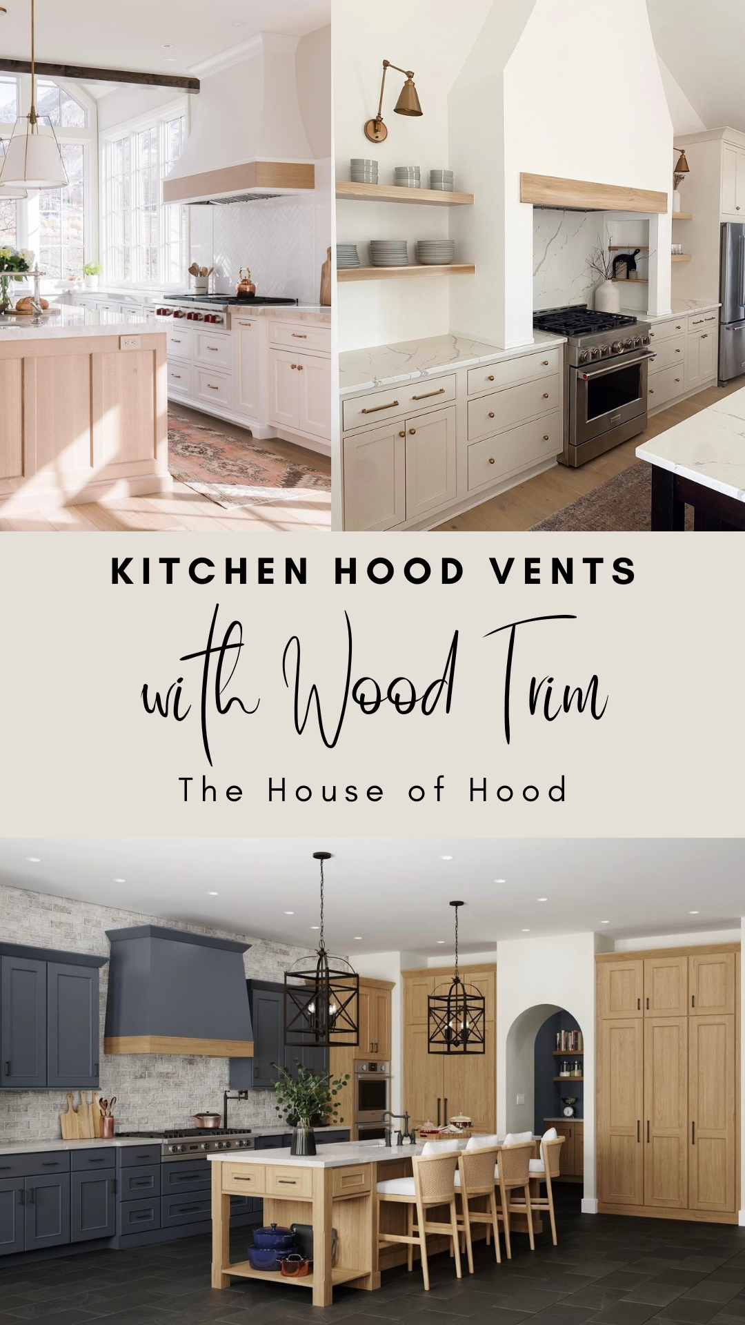 Kitchen Hood Vent with Wood Trim - Over 20 Ideas You Will Love!