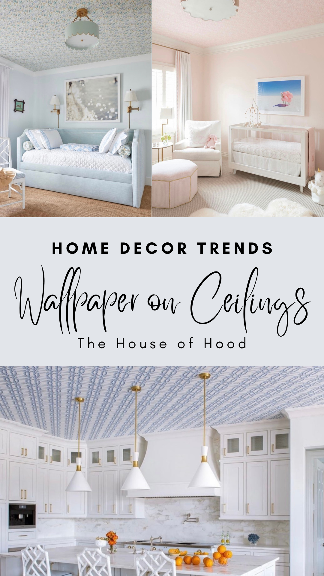 Wallpaper on Ceilings! You Will Love This Decor Trend!