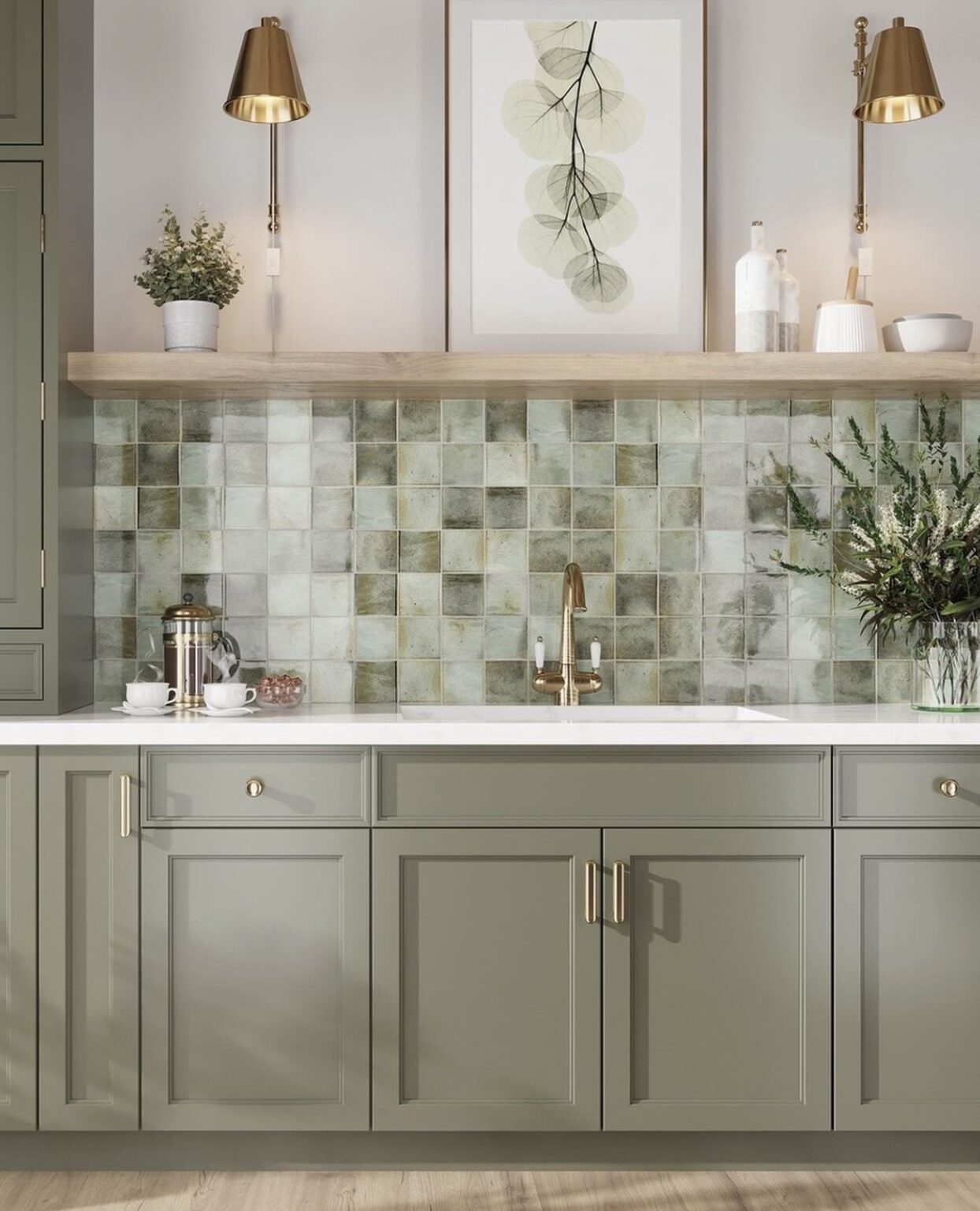 Square Kitchen Tile Backsplash - 37 Ideas to Love!