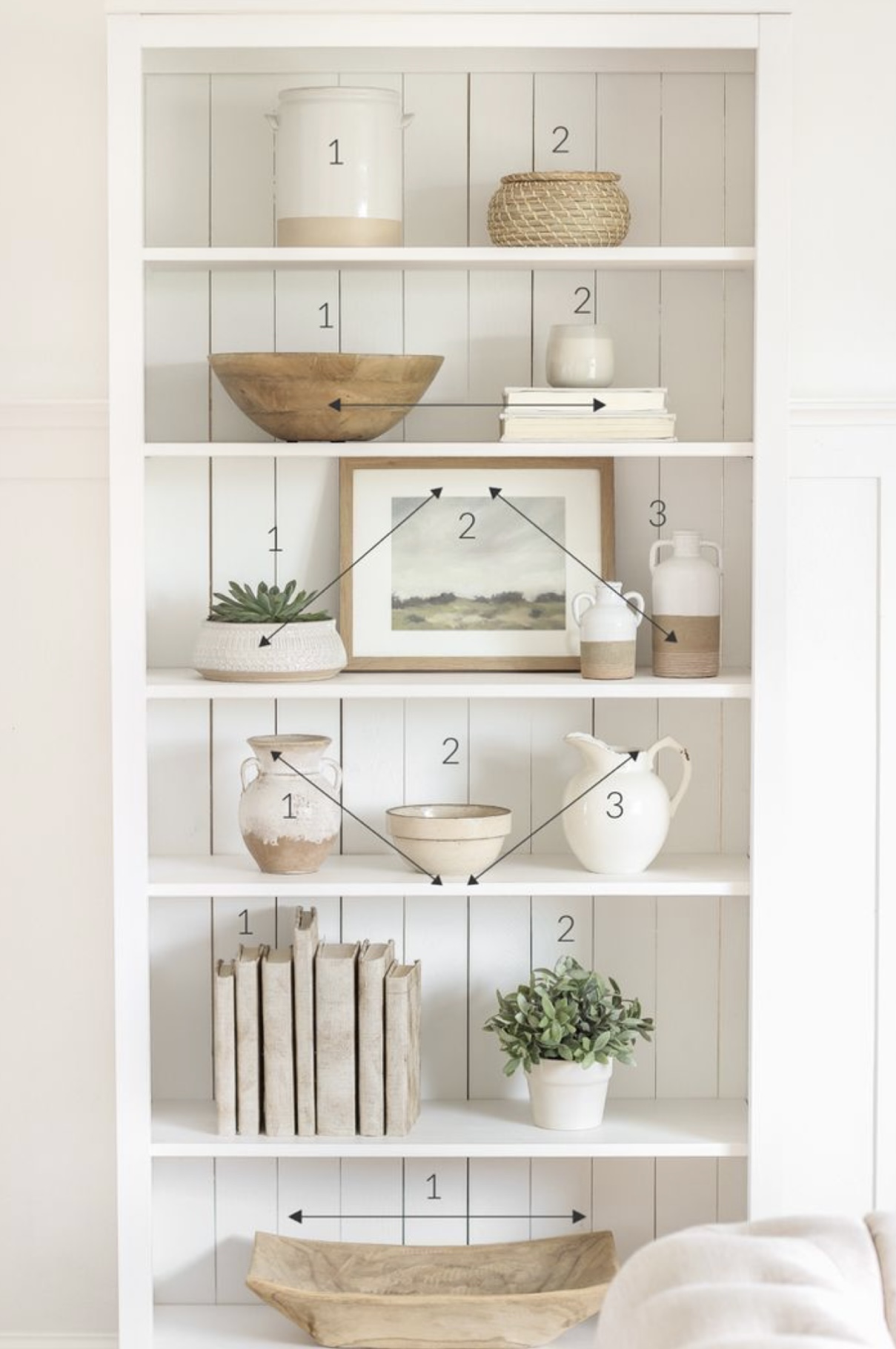Built In Shelf Styling Ideas - How to Style Your Open Shelving