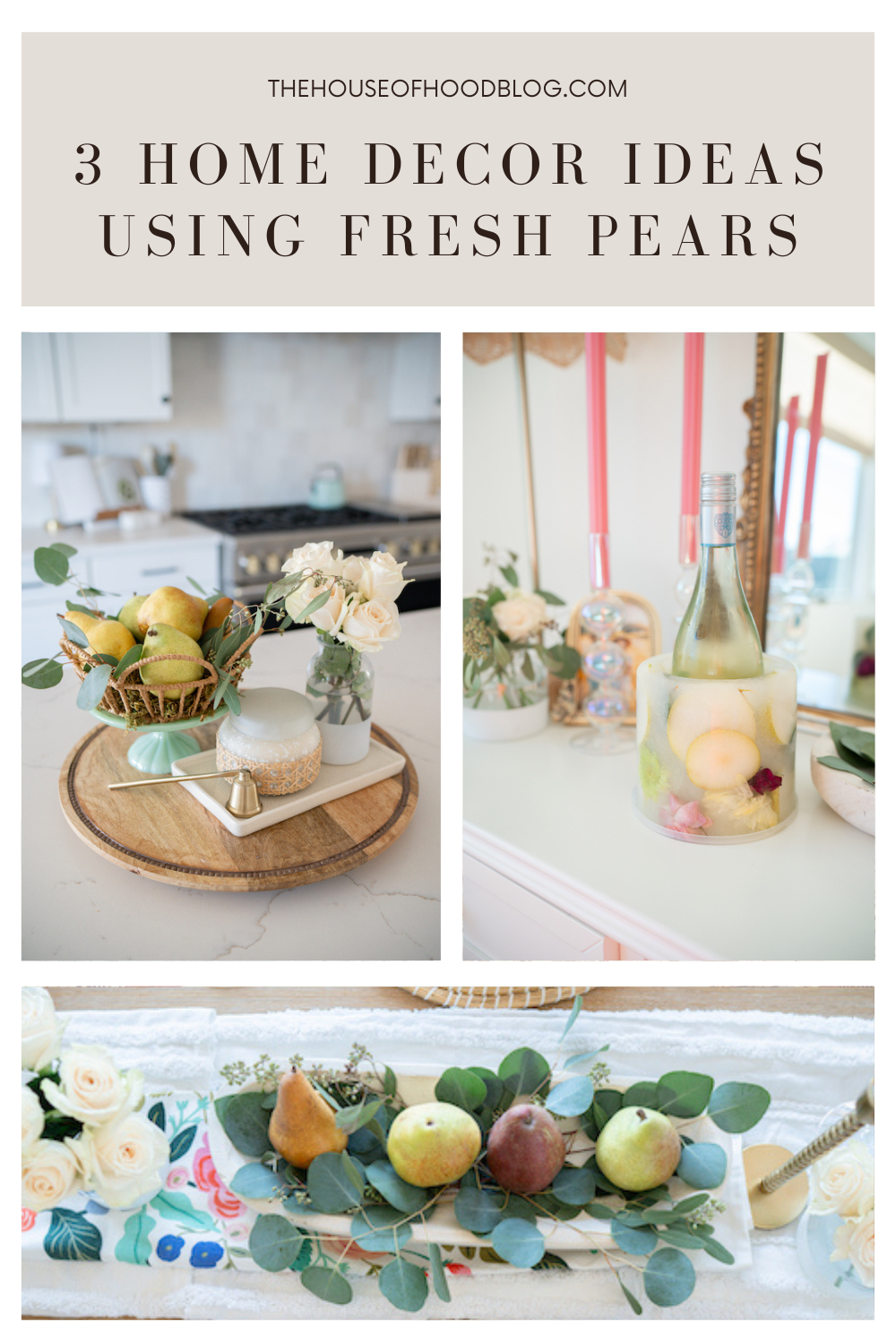 Using Pears as Home Decor - 3 Unique Ideas!