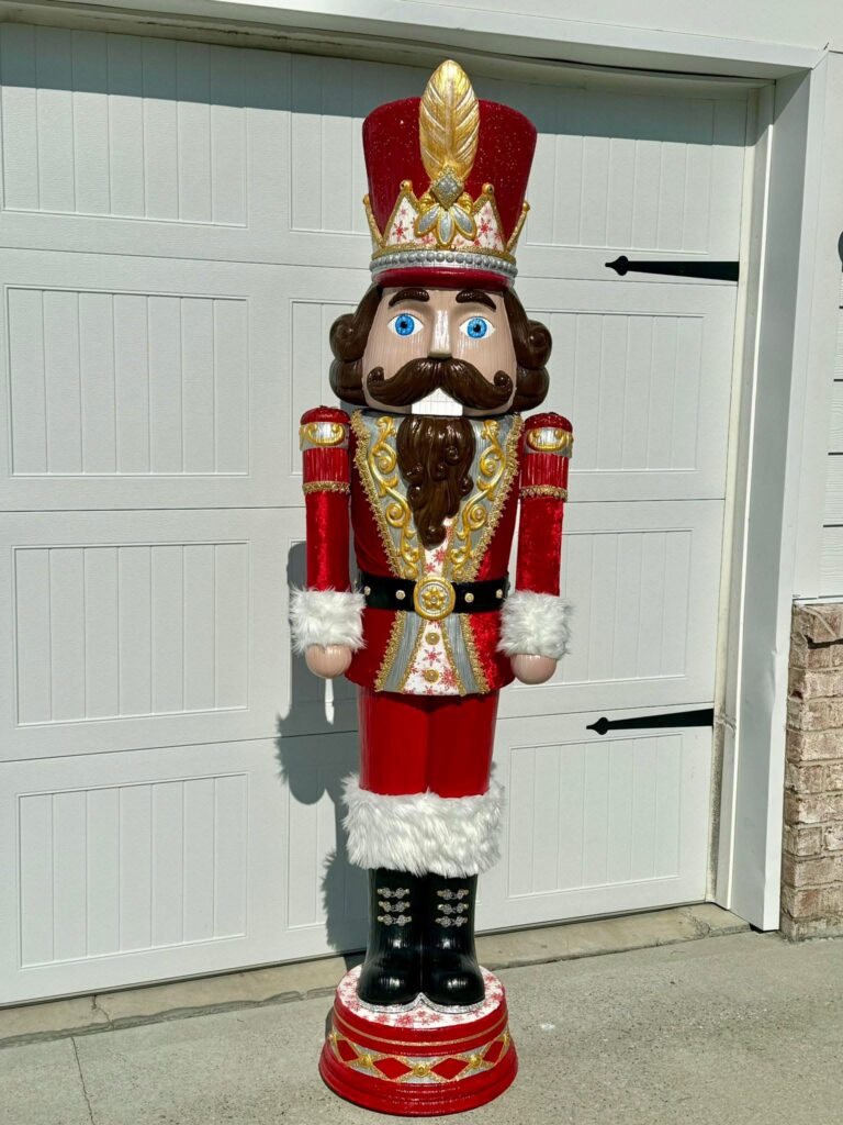 How to DIY and Paint the Viral 6 Foot Walmart Nutcracker: Creative Holiday Decorating Ideas