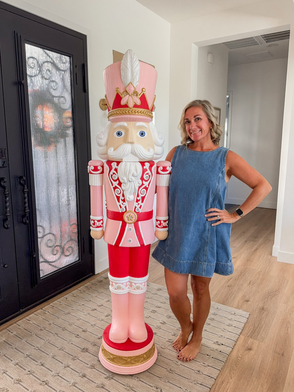 How to DIY and Paint the Viral 6 Foot Walmart Nutcracker: Creative Holiday Decorating Ideas