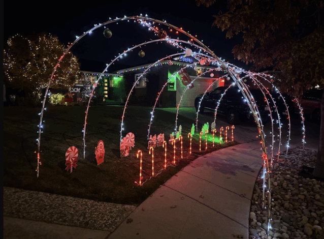 How to Install Light-Up Christmas Arches on Your Sidewalk